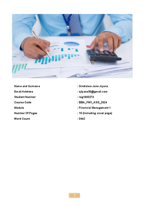 [Solved] Discuss the following principles of sound financial management ...