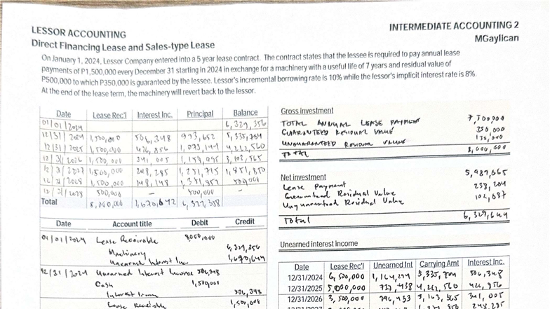 Lessor Accounting: Direct Financing Lease Overview (Intermediate ...