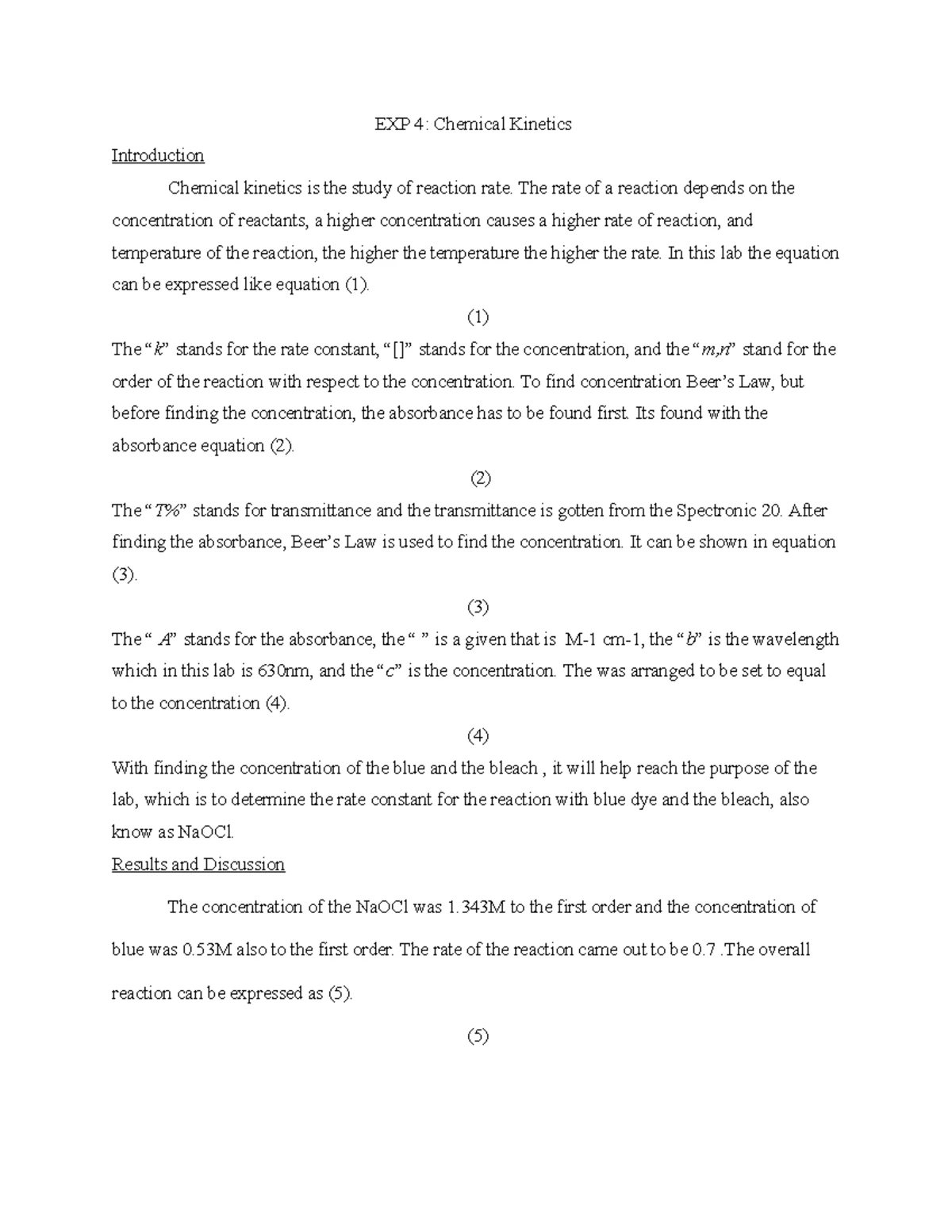 Graphing Lab Report - Graphing Techniques Introduction: Graphs have ...