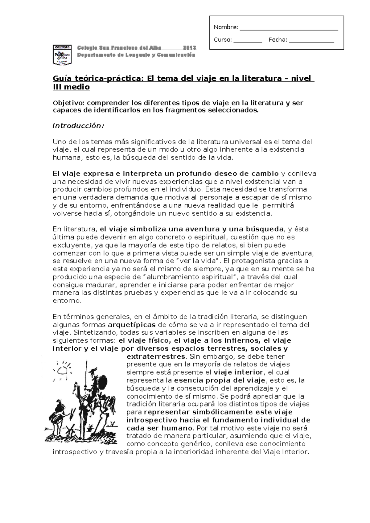 Guia tema viaje iii1 - ttttttt - Colegio San Francisco del Alba 2013 ...