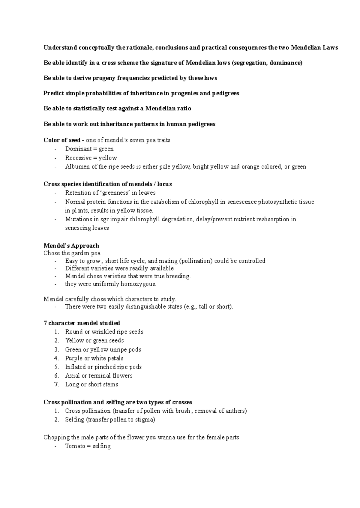 biology lecture notes - Understand conceptually the rationale ...