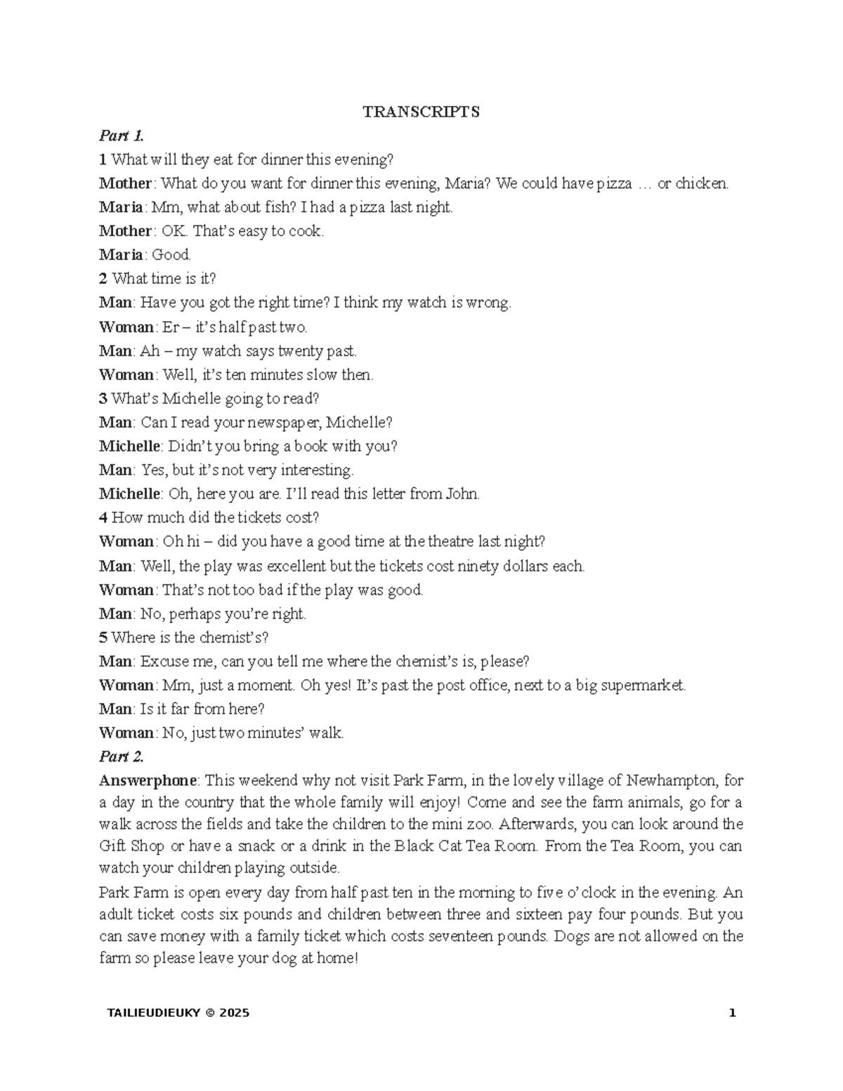 Transcripts - Conversations and Activities Overview - Studocu