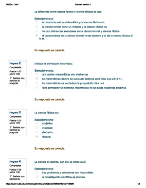 Examen Epistemología Módulo 3: Preguntas y Respuestas Correctas - Studocu