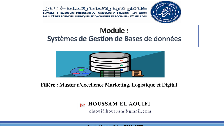 Chapitre 4 - Langage SQL (Master Marketing, Logistique et Digital ...