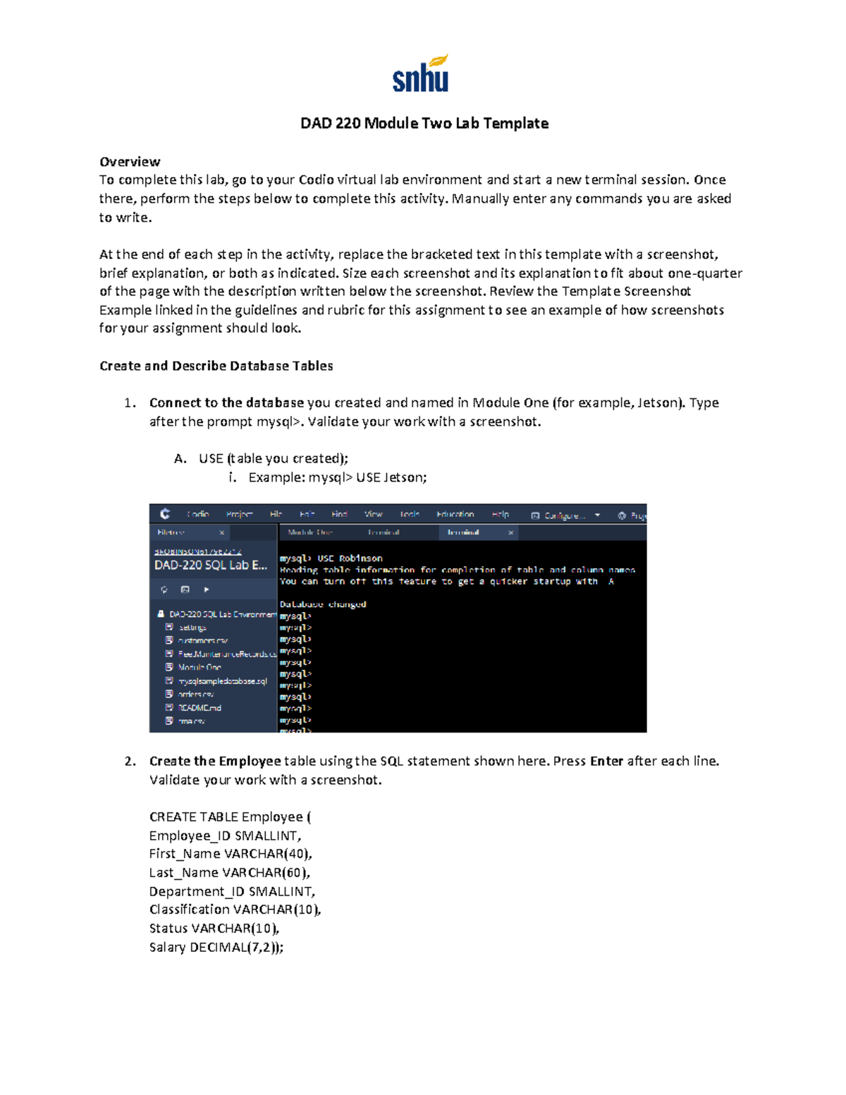 DAD 220 Module Two Lab - Argent Moon - DAD 220 Module Two Lab Template ...