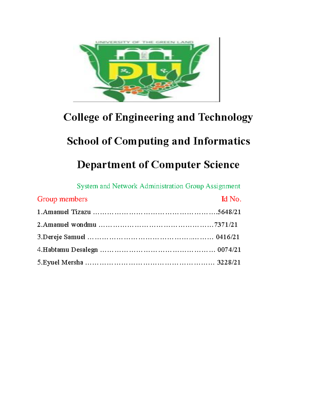 CSE 202: Group Assignment on DHCP, DNS, and SAMBA Configurations - Studocu