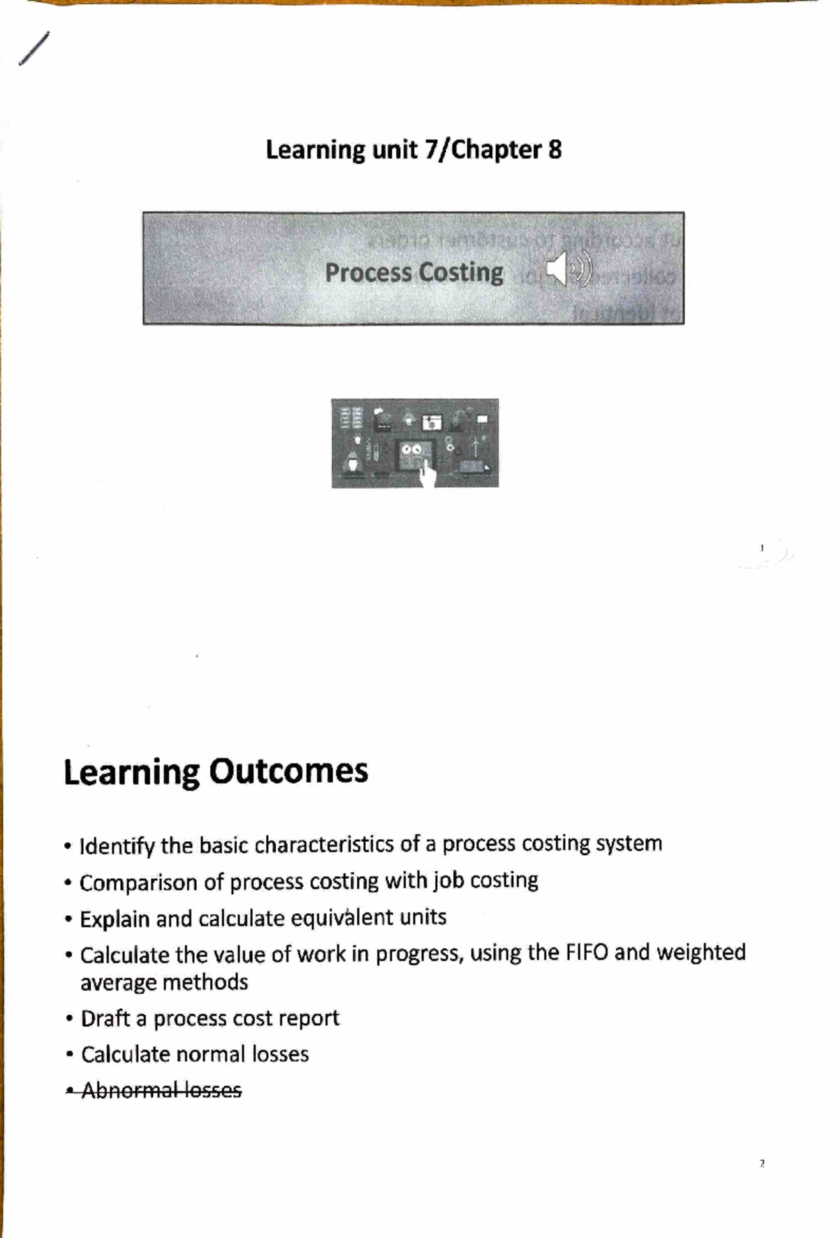Process Costing Overview: Key Concepts and Calculations (ACCT 201) - Studocu