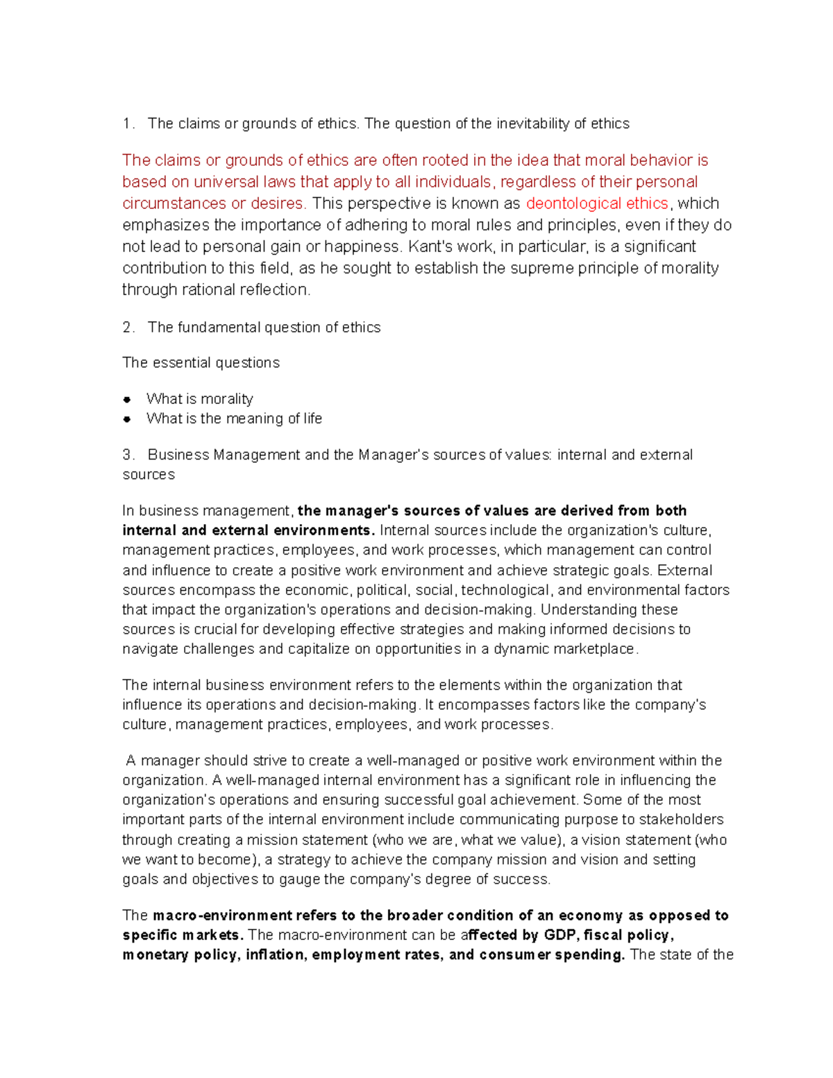 Critical Thinking Revision: Ethics, Values, and Professional Formation ...