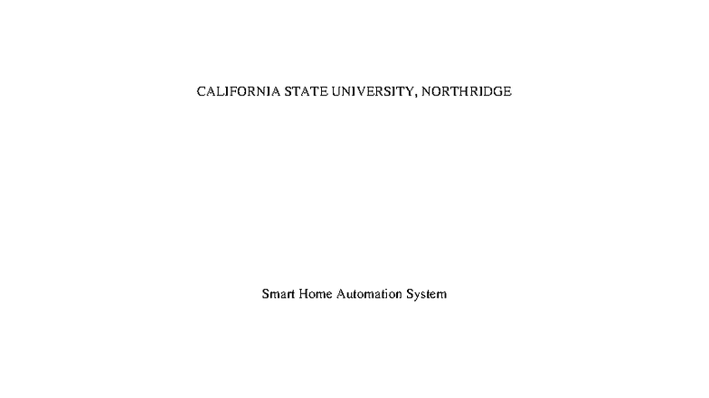 CSUN ECE 2016: Smart Home Automation System Thesis by Ehsan Dolatshahi ...