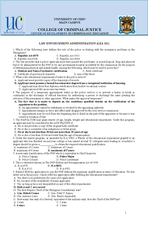 Lea 2 Module Lea 2 Comparative Models And Policing A Module In Lea