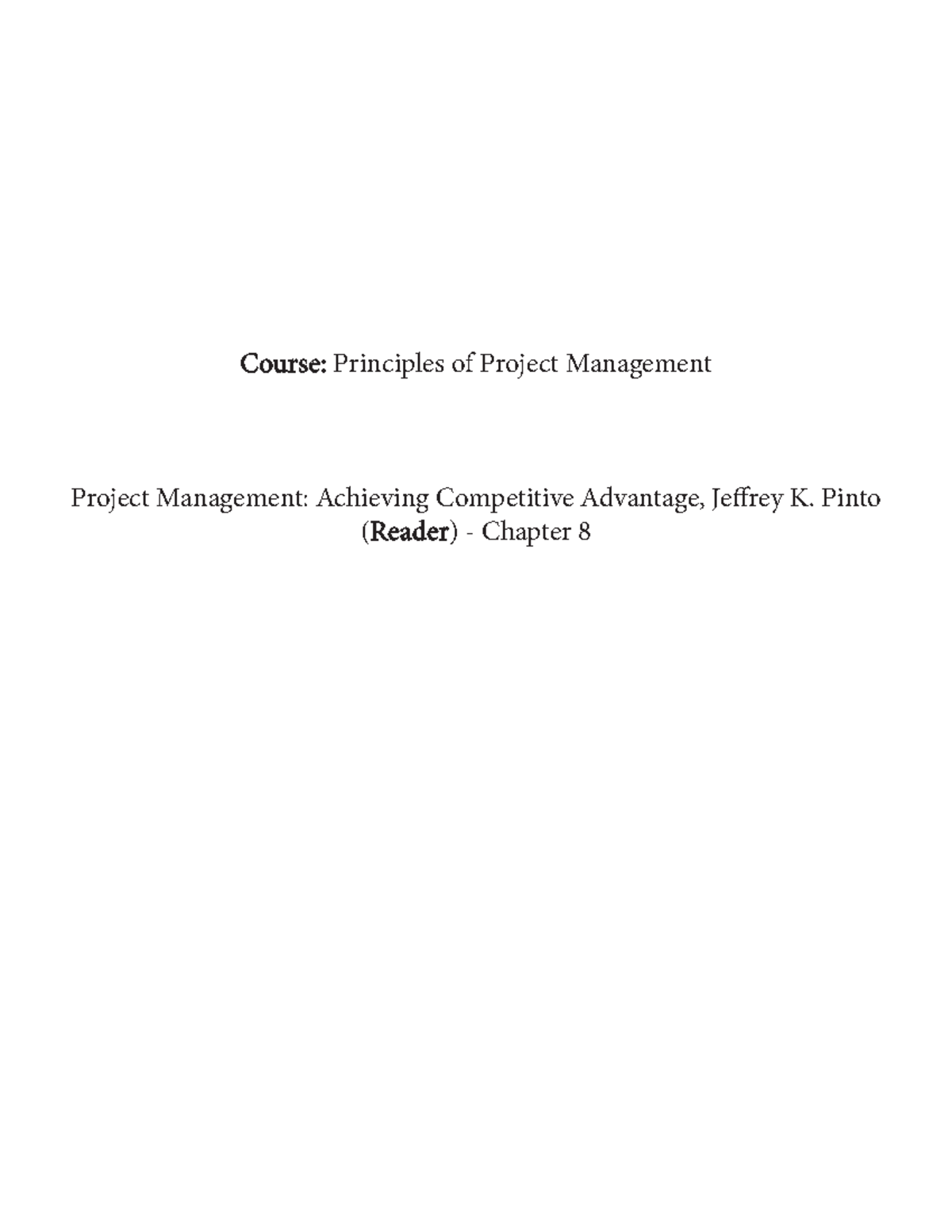 PPM 002 Chapter 8: Cost Estimation and Budgeting in Project Management ...