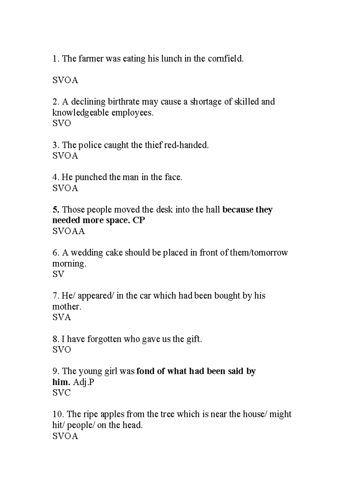 10 Examples of Tree Diagrams for SVO Structures in English - Studocu