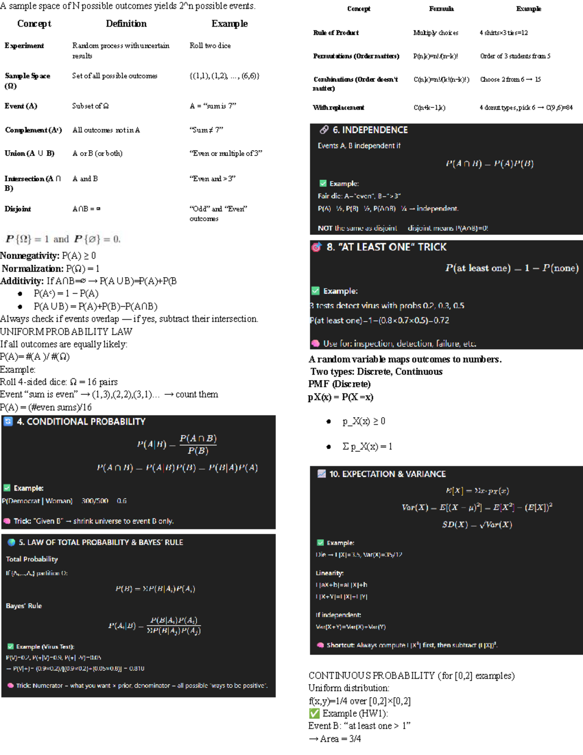 CSC 217 Midterm 1 - Probability Concepts and Examples - Studocu