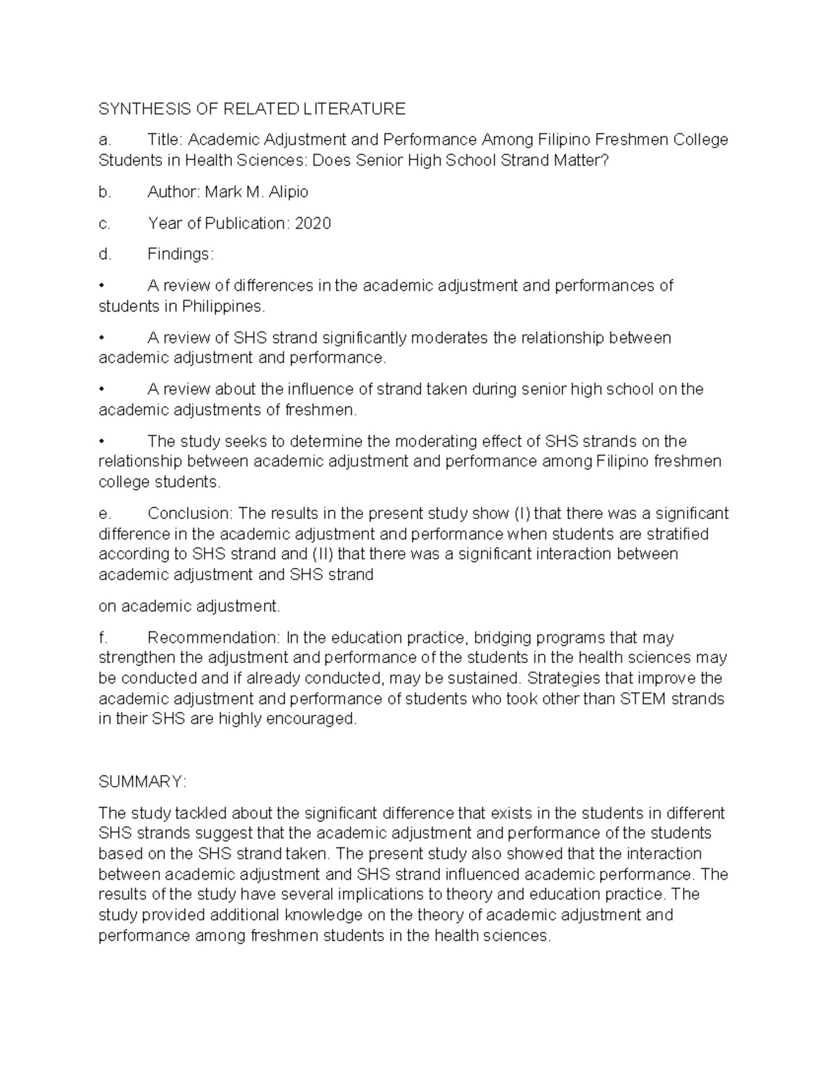 Challenges Faced by ABM Students in Specialized Subjects Analysis - Studocu