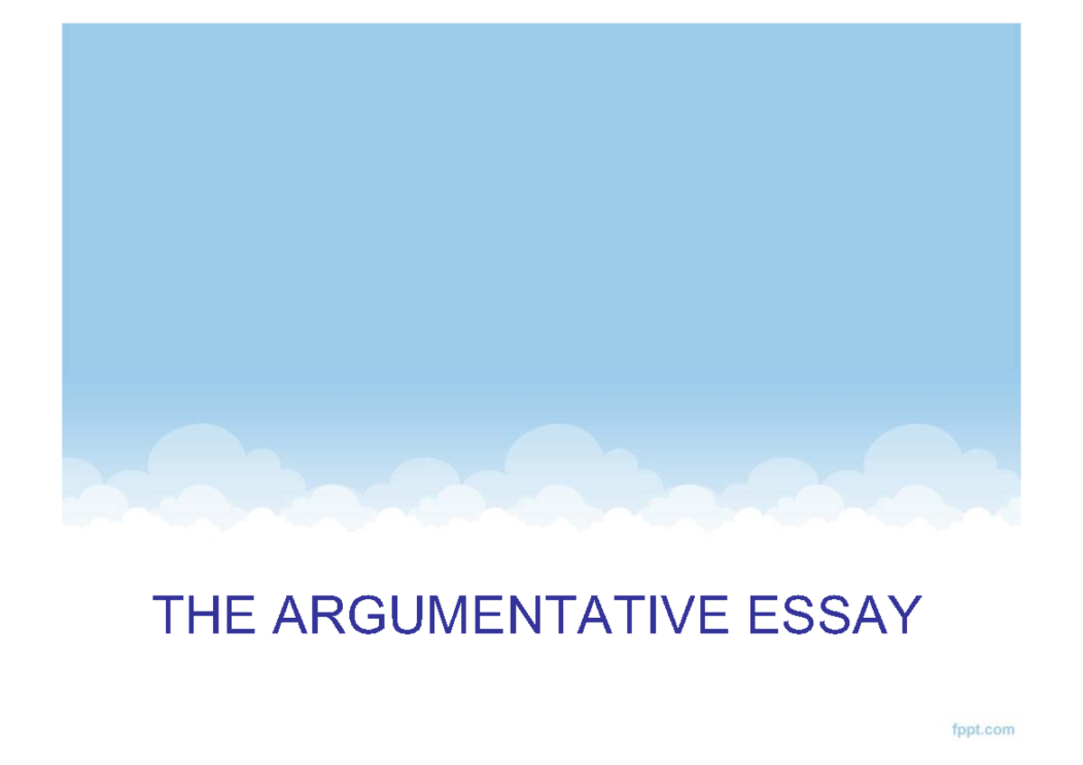 Argumentative Essay Guide: Key Elements & Structure - Studocu