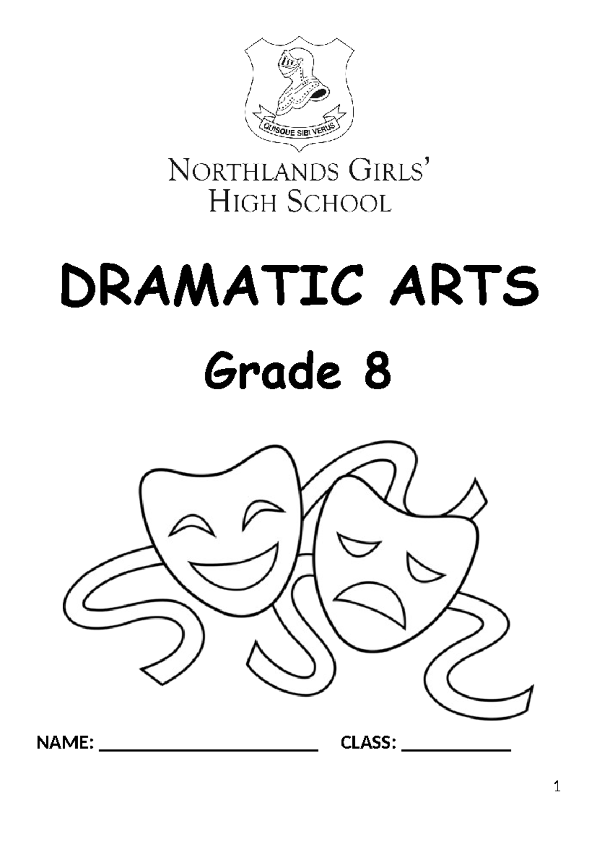 Grade 8 DRAMATIC ARTS: Activities, Techniques, and Performance Tips ...