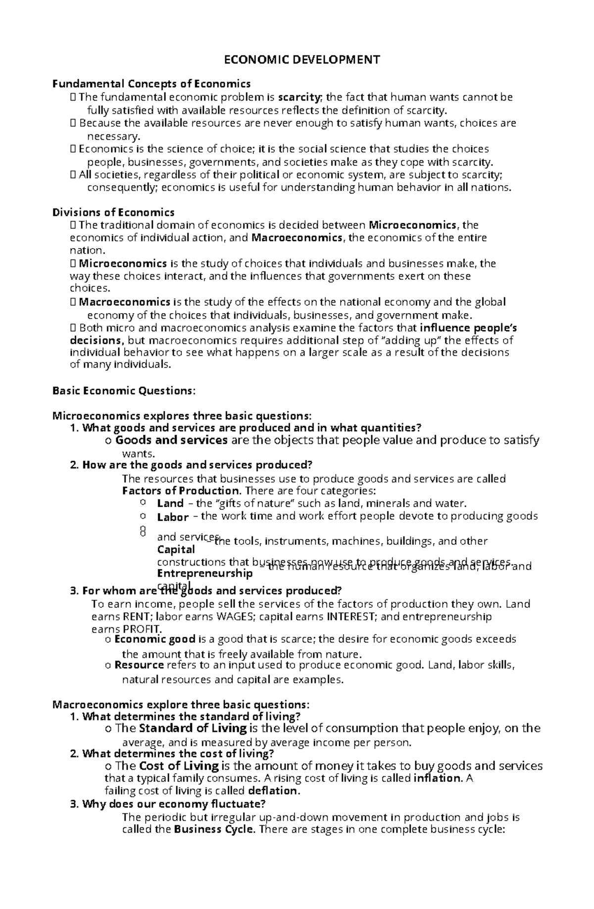 Economic%20 Development%20-%20 Prelim%20 Lecture%20 Notes - ECONOMIC ...