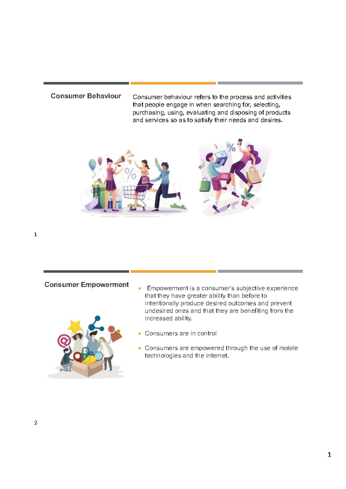 Consumer Behaviour: Insights from Lecture 3 (S) - Key Concepts and ...