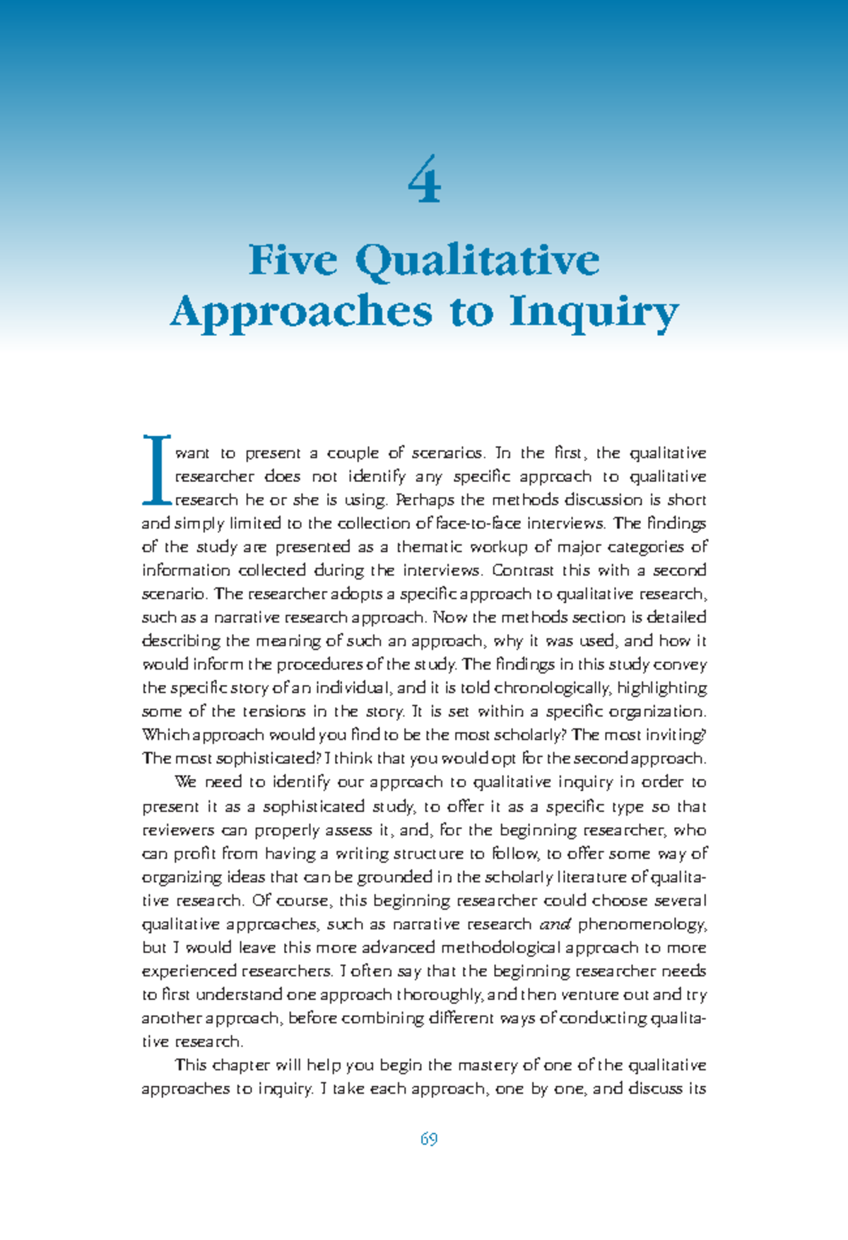 PR - 3 - Understanding Five Qualitative Approaches to Inquiry - Studocu