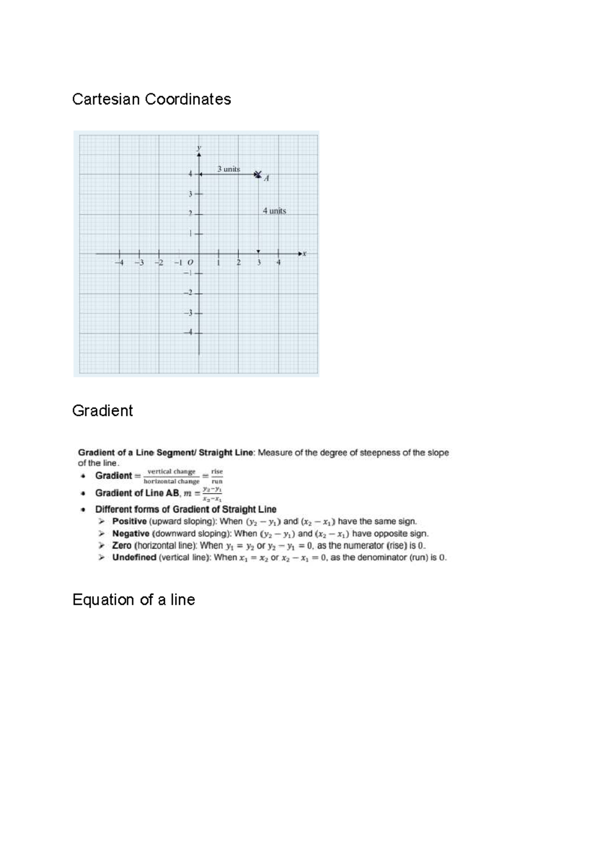 Graph and Functions - notes for mathh - MA1505 - Cartesian Coordinates ...