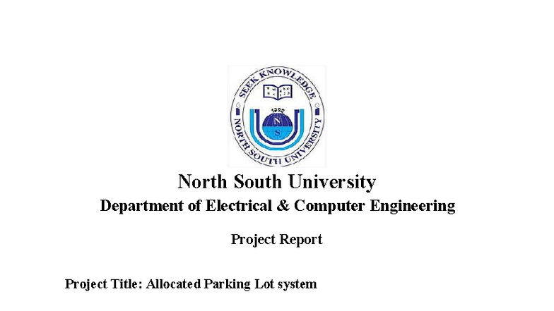 CSE331 Project Report: Allocated Parking Lot System Overview - Studocu