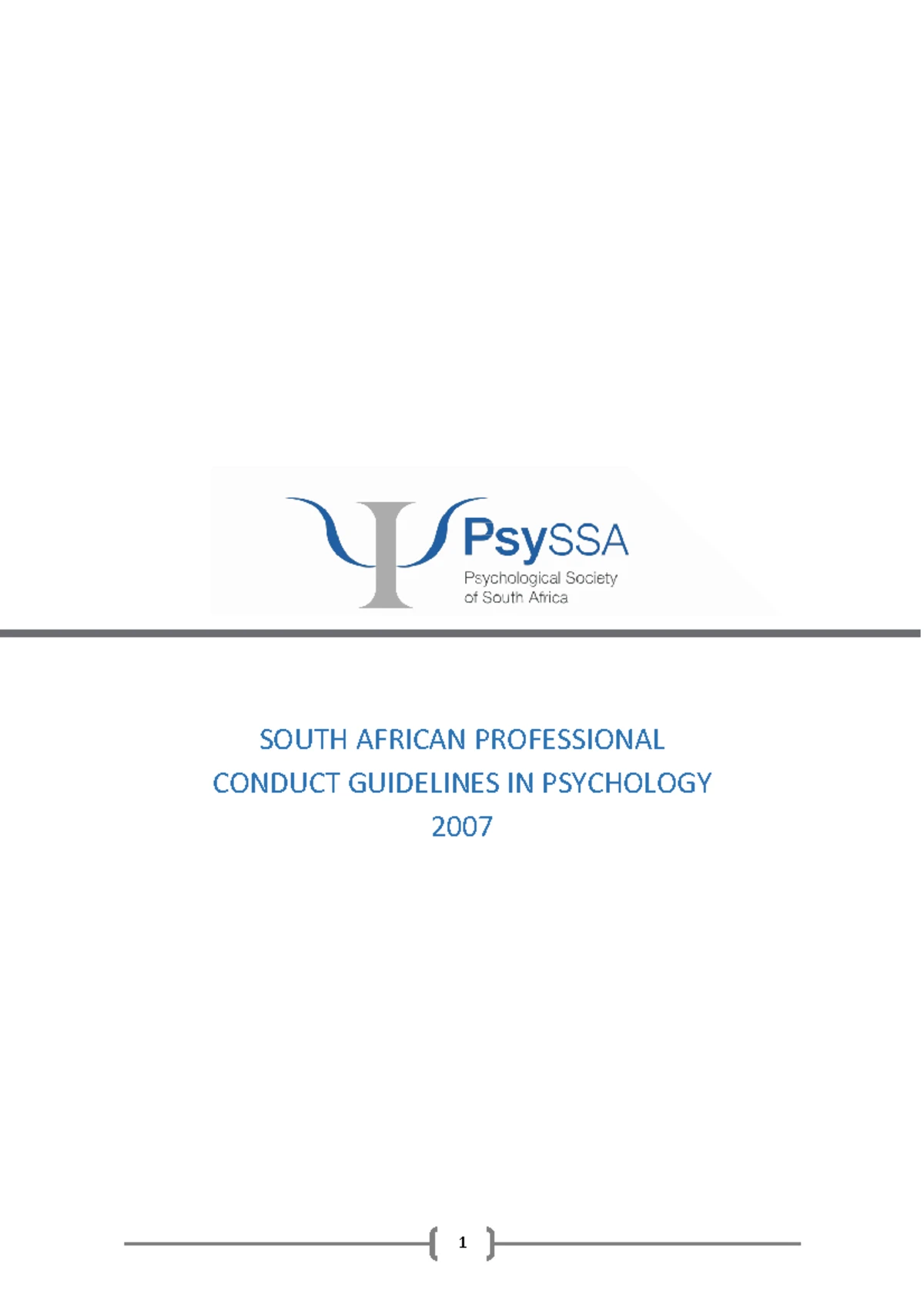 HPCSA Booklet 1: General Ethical Guidelines for Health Care Professions ...