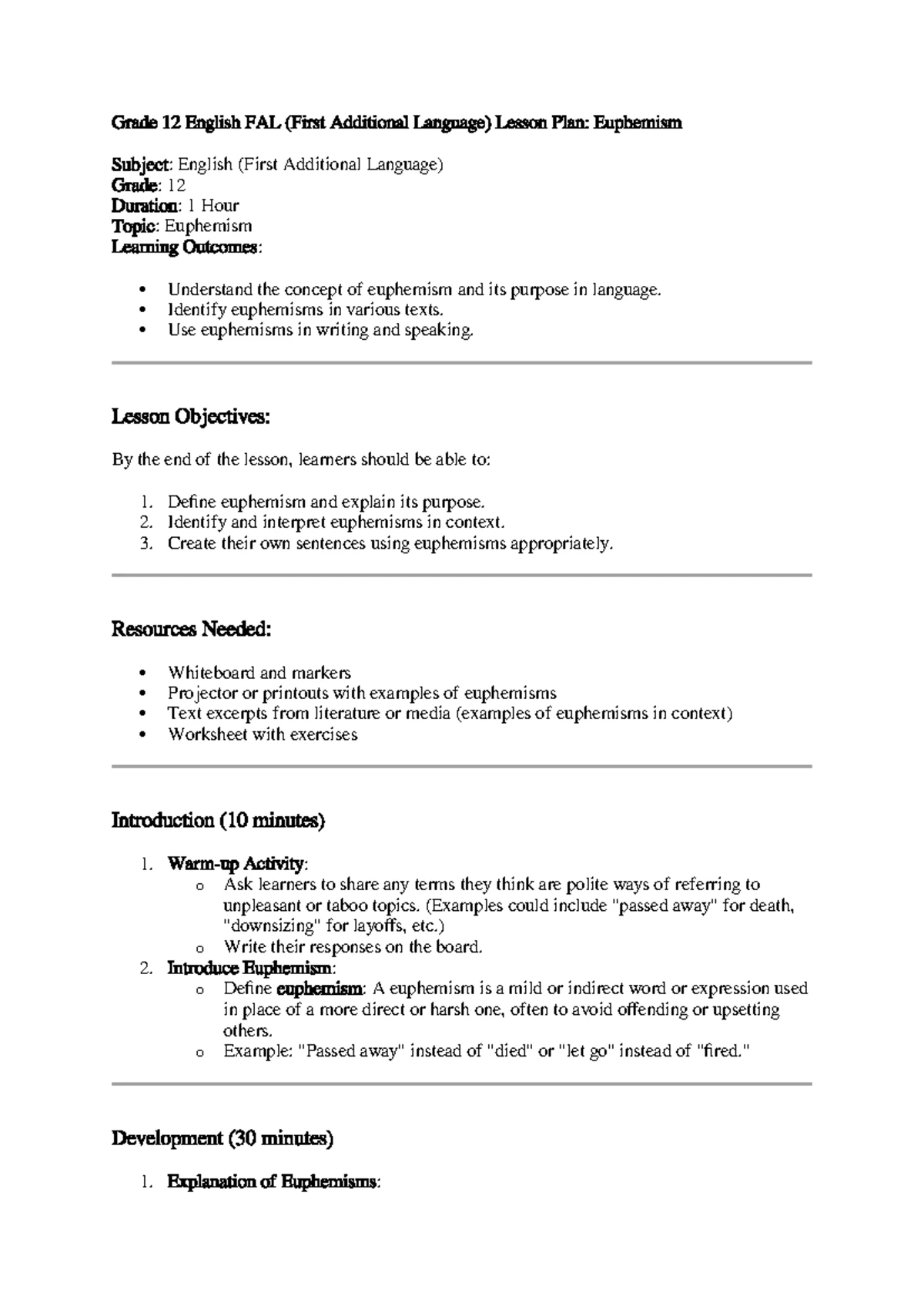 Sophiatown Analysis: Eng(FAL) Grade 11 Drama Insights - Studocu