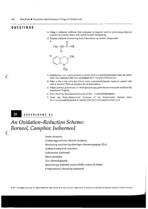 Exp3 - Procedure - THE USE OF NMR TO DETERMINE A STRUCTURE Objective: 1. Introduction: Procedure ...