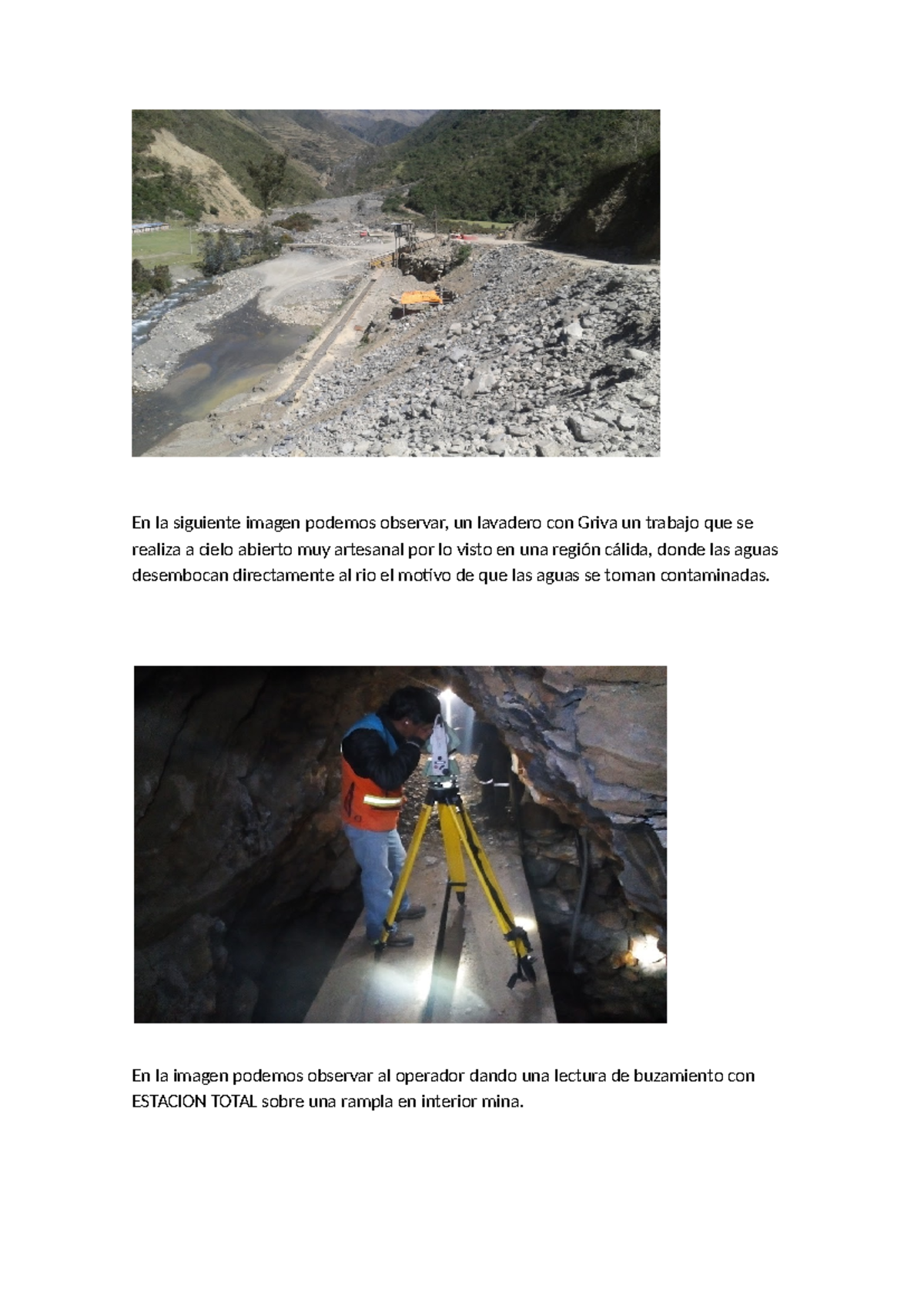 Topografia Minera - de uso geologico y determinacion de lugares - En la ...