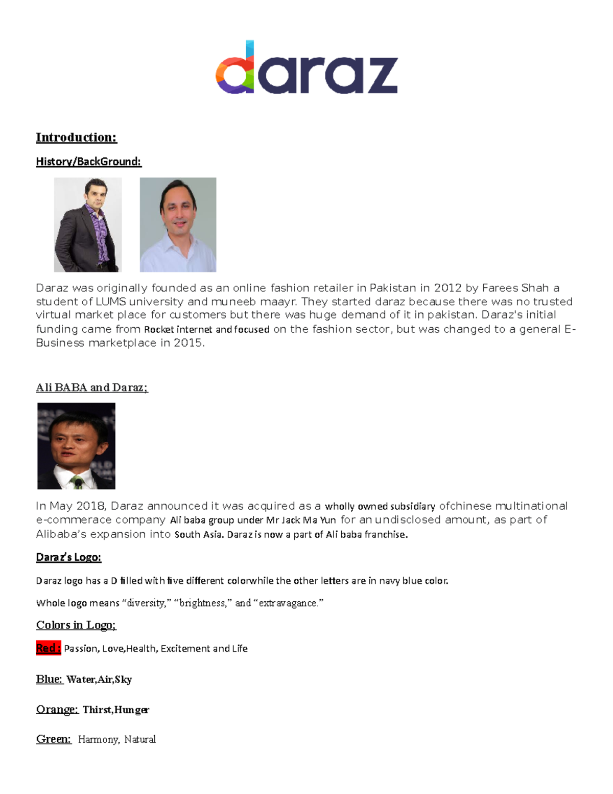 Daraz.pk Management systems - Introduction: History/BackGround: Daraz ...