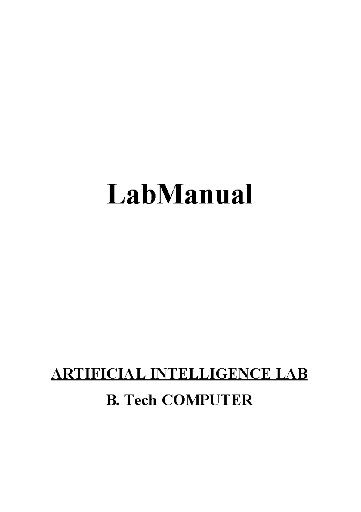 AI LAB MAN - please give your document a descriptive and clear title ...