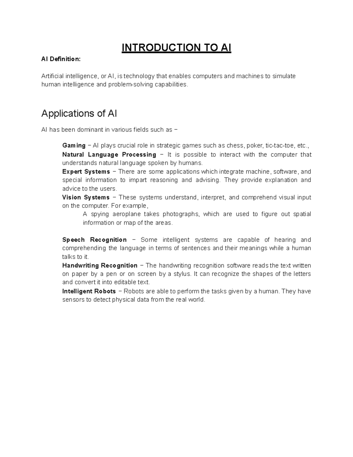 AI 101: Introduction to Artificial Intelligence Concepts and ...