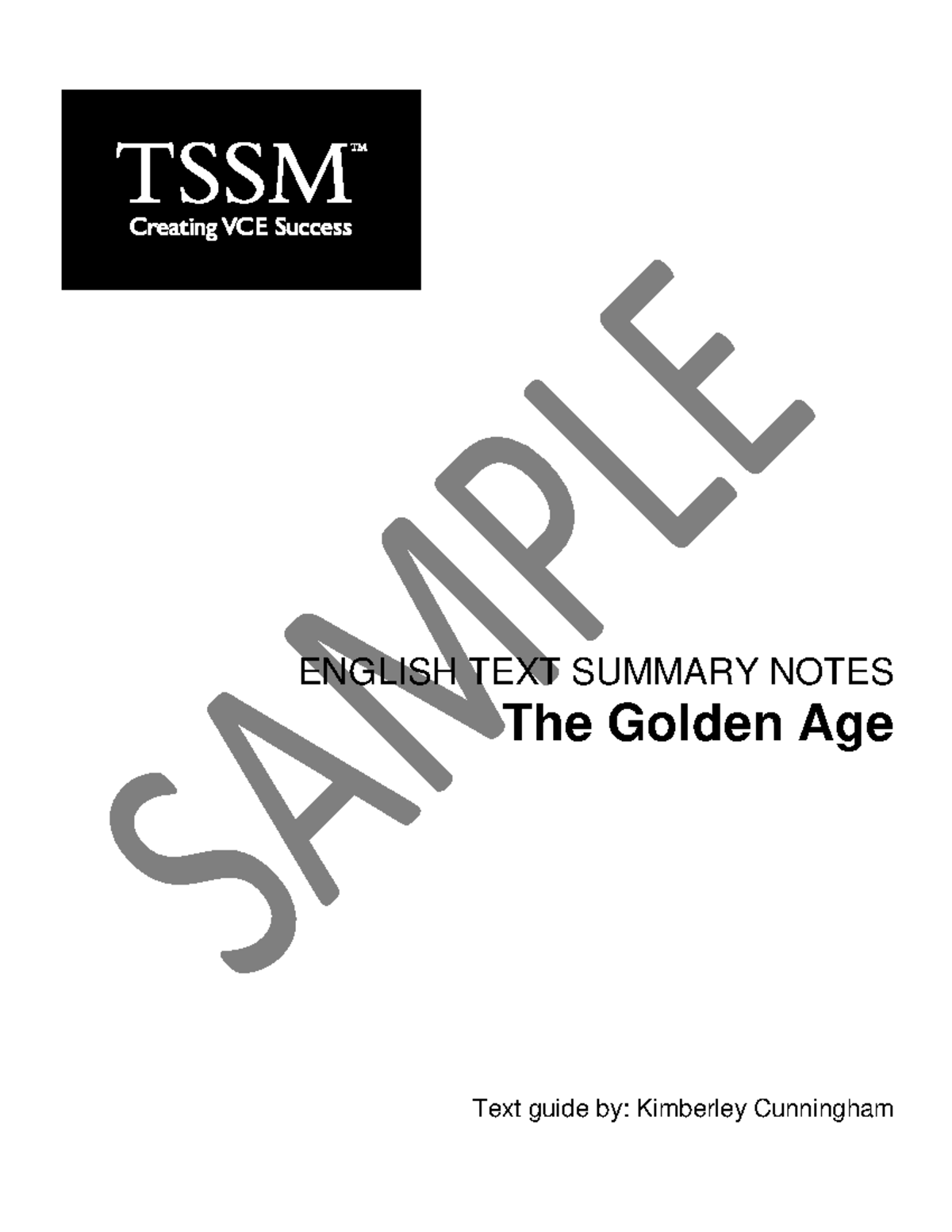 ENGLISH 101: Summary Notes on "The Golden Age" by Joan London - Studocu