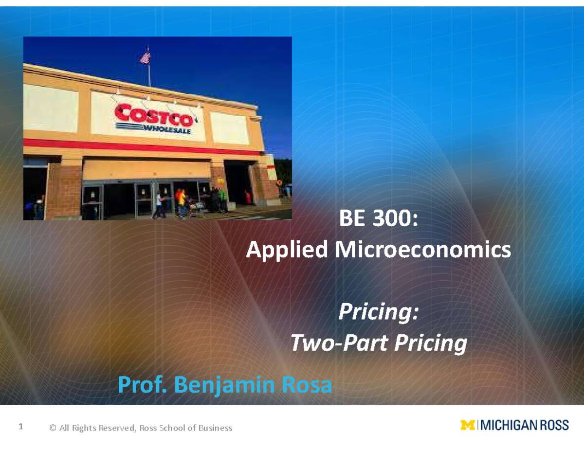 Two-Part Tariff Problem in BE300: Analyzing Netflix's Pricing Strategy ...