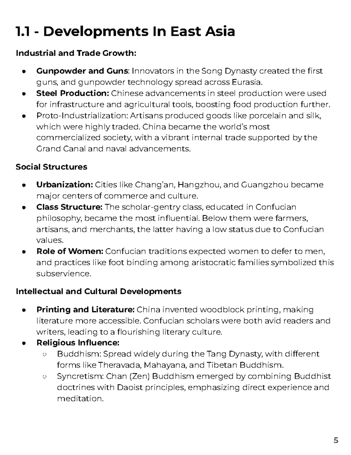 AP World History: Key Developments in East Asia, Islam, and Europe ...