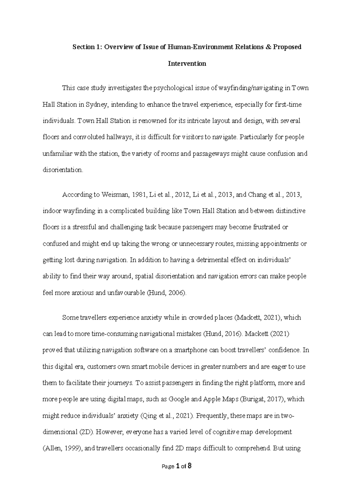 Case Study: Enhancing Wayfinding at Town Hall Station (3D Maps) - Studocu
