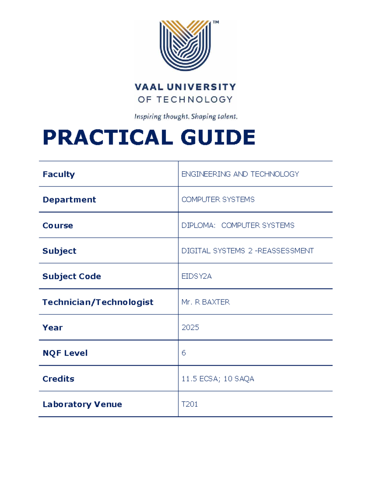 Practical Guide EIDSY2A: Digital Systems 2 for 2025 Reassessment - Studocu