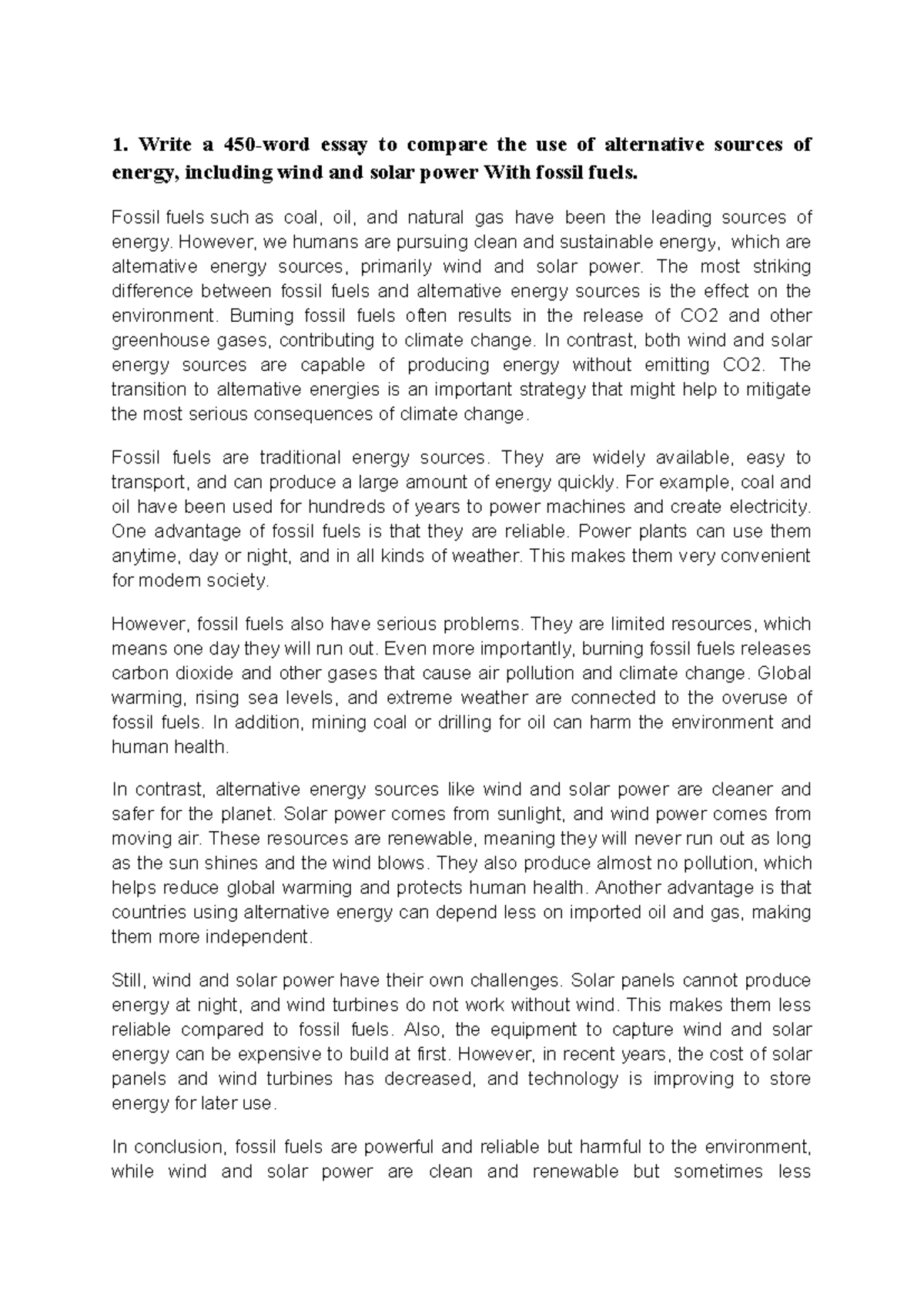 W - Cố lên: A Comparative Study of Energy Sources and Climate Change ...