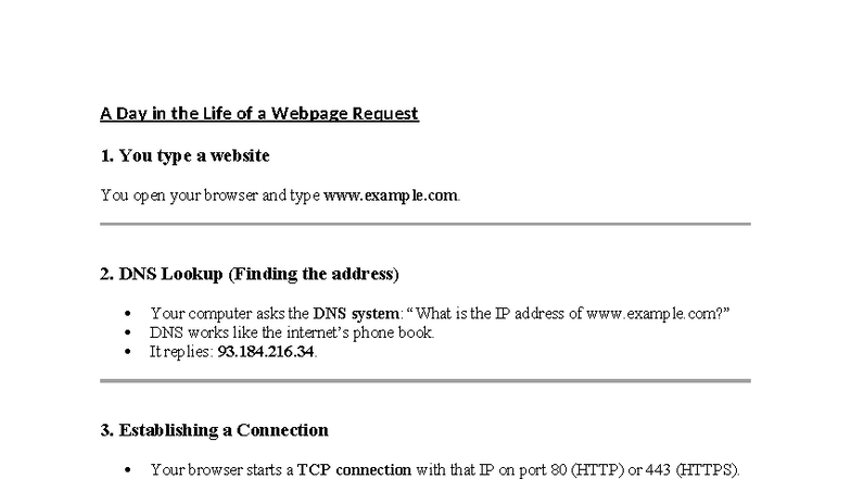 Cn Unit 2: Webpage Requests & Data Center Networking Notes - Studocu