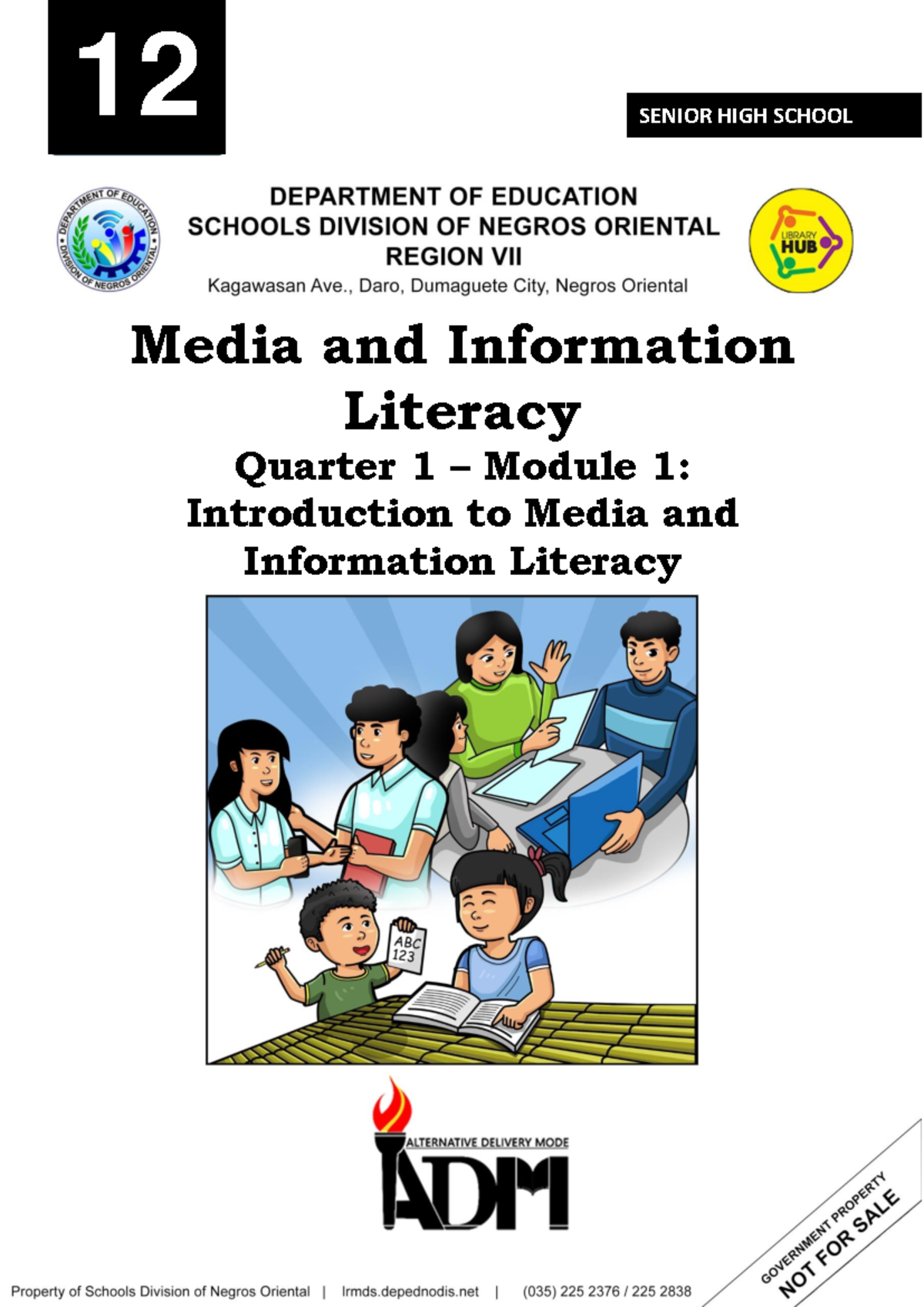 Grade 12 -MIL Q1 Module 1 shsph - 12 1212 SENIOR HIGH SCHOOL Media and ...