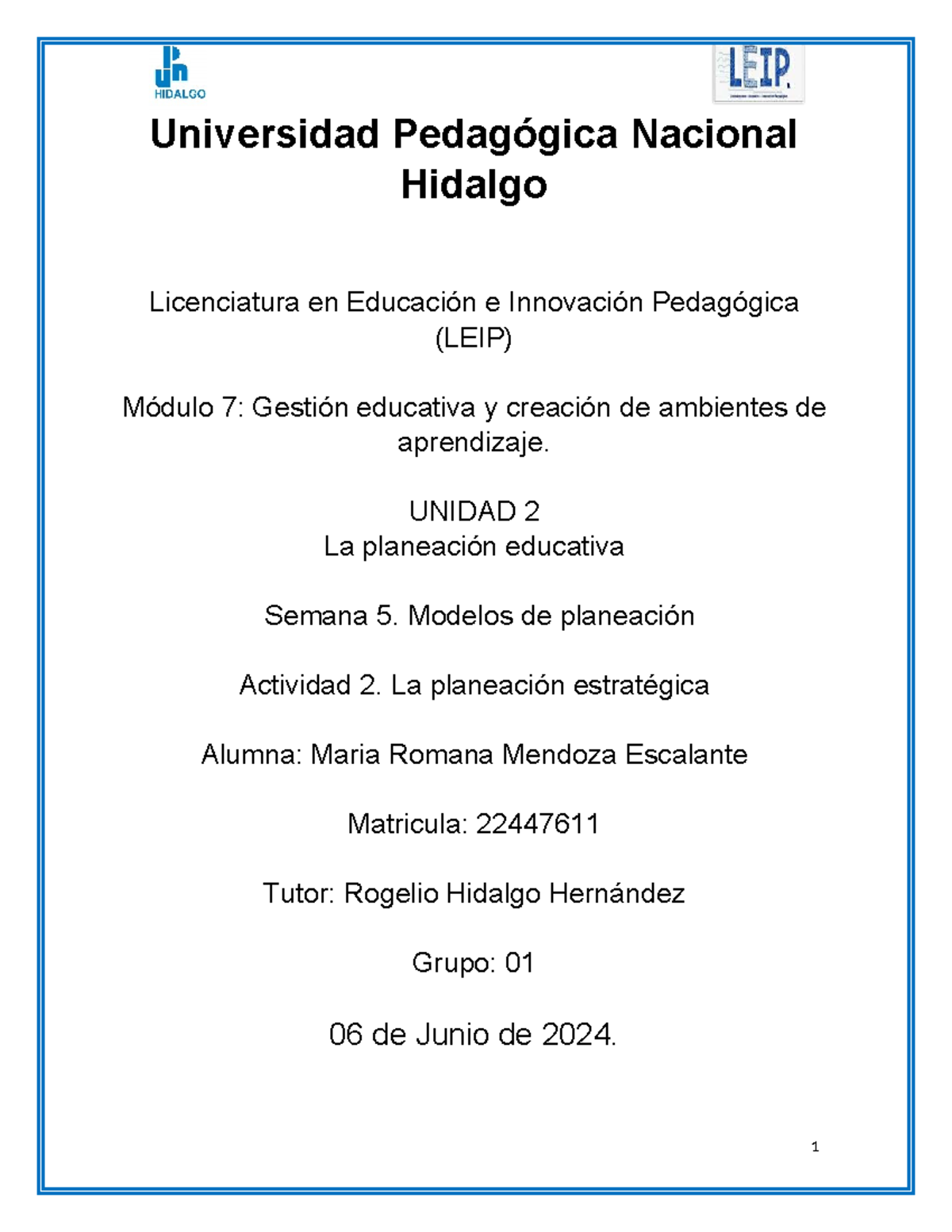 MRME Módulo 7: Gestión Educativa y Planeación Estratégica - Studocu