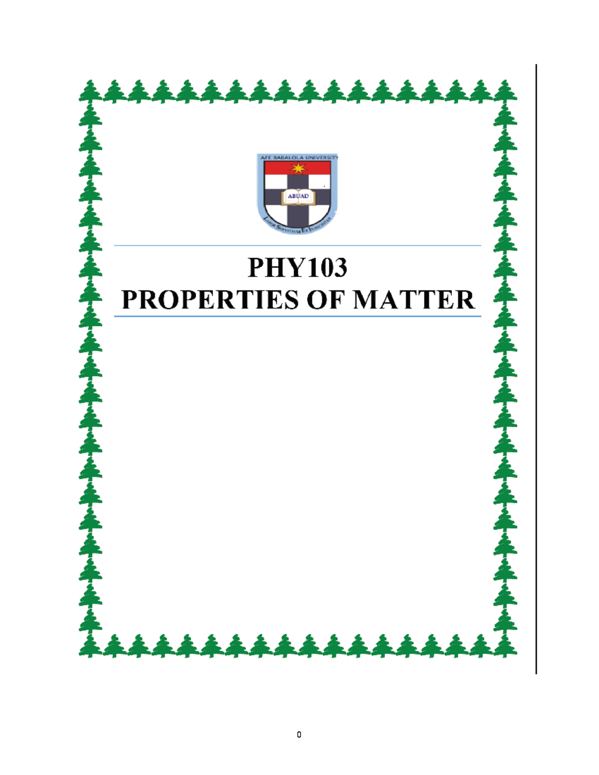 PHY 103 Lecture NOTE 2020 2021 - PROPERTIES OF MATTER (PHY103) Module 1: Elasticity 3 Hooke's ...