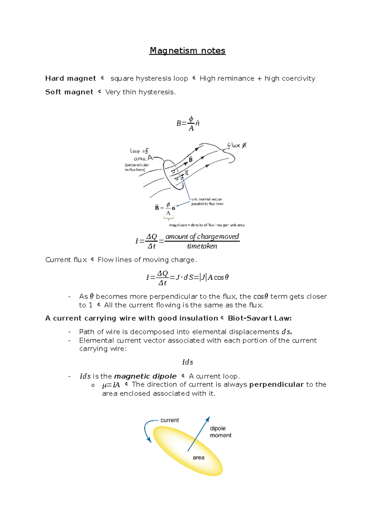 Magnetism notes 2024-12-30 05 29 07 - Magnetism notes Hard magnet ...