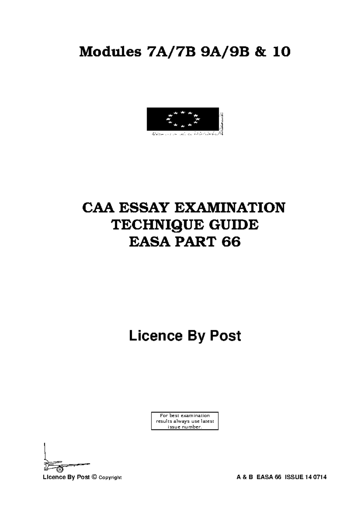 EASA Part 66 Essay Examination Technique Guide for Modules 7, 9, 10 - Studocu