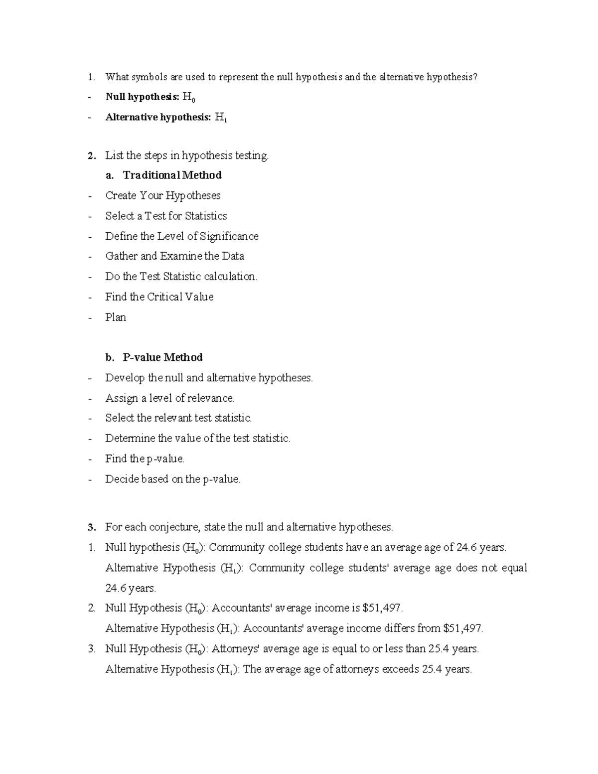 Hypothesis Testing: Null & Alternative Hypotheses Explained - Studocu