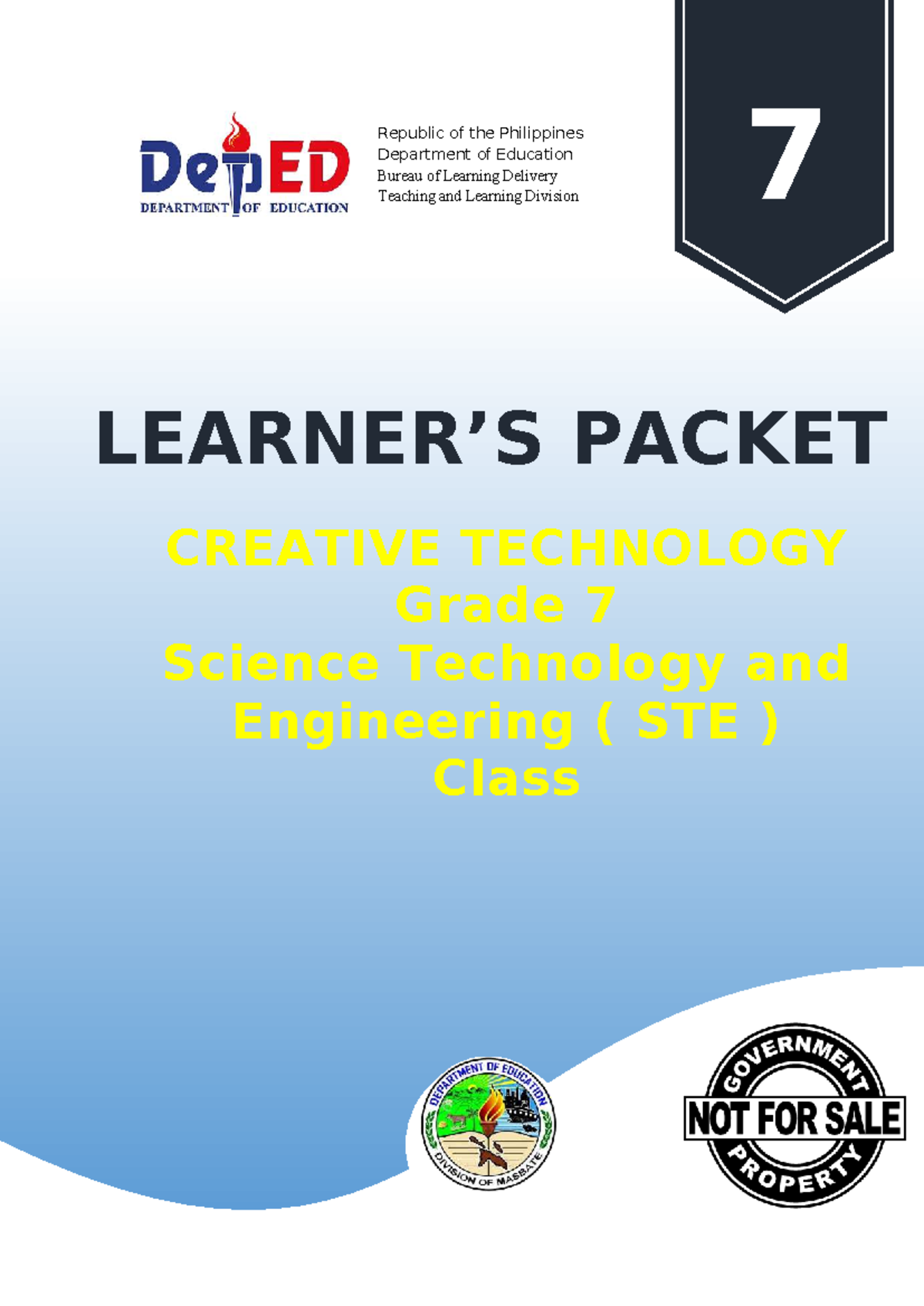 Creative Technology Grade 7 Q1 Lesson 7: Basic Symbols in Technical ...