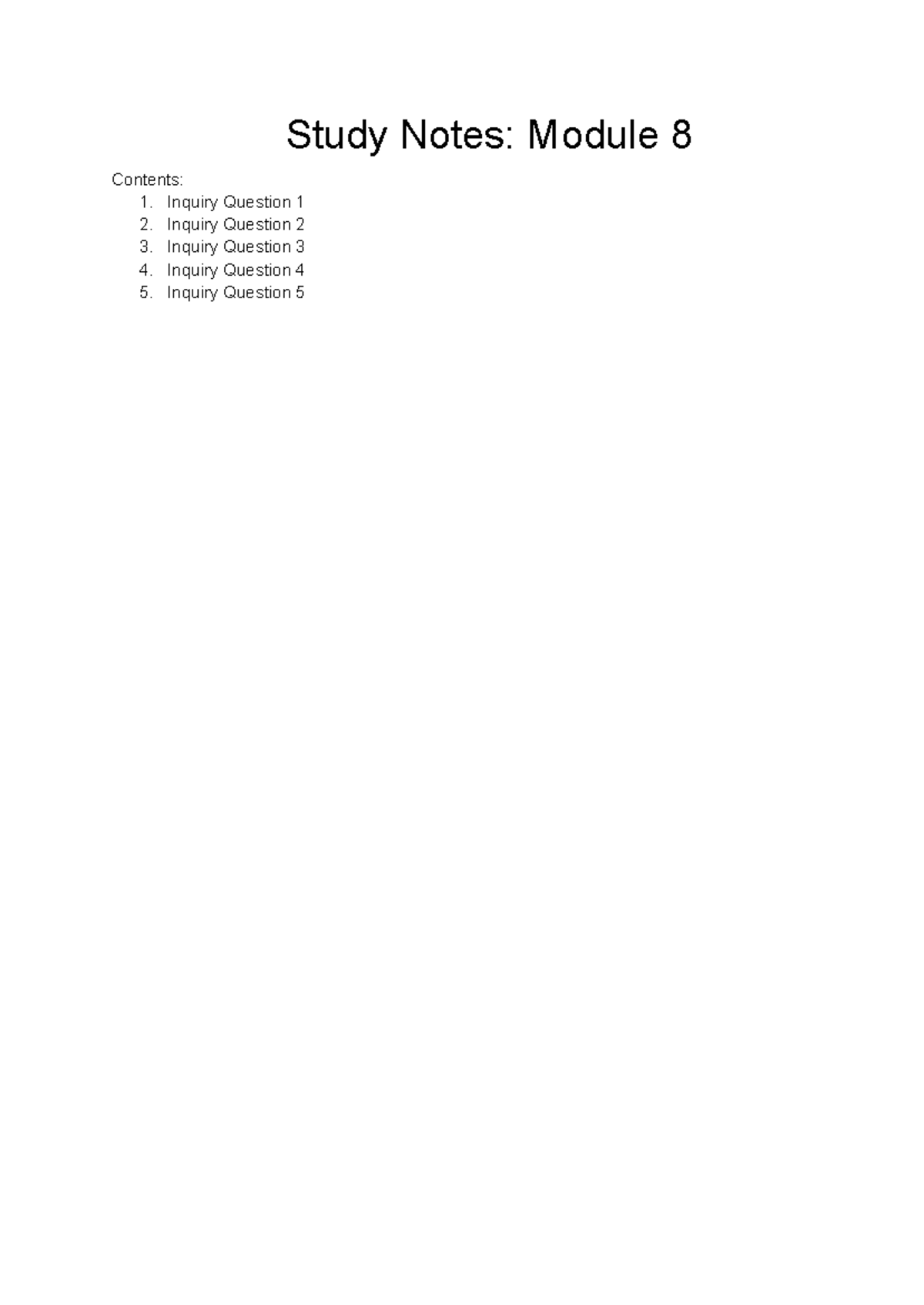 Module 8 Bio Notes: Maintaining Homeostasis & Non-Infectious Diseases ...
