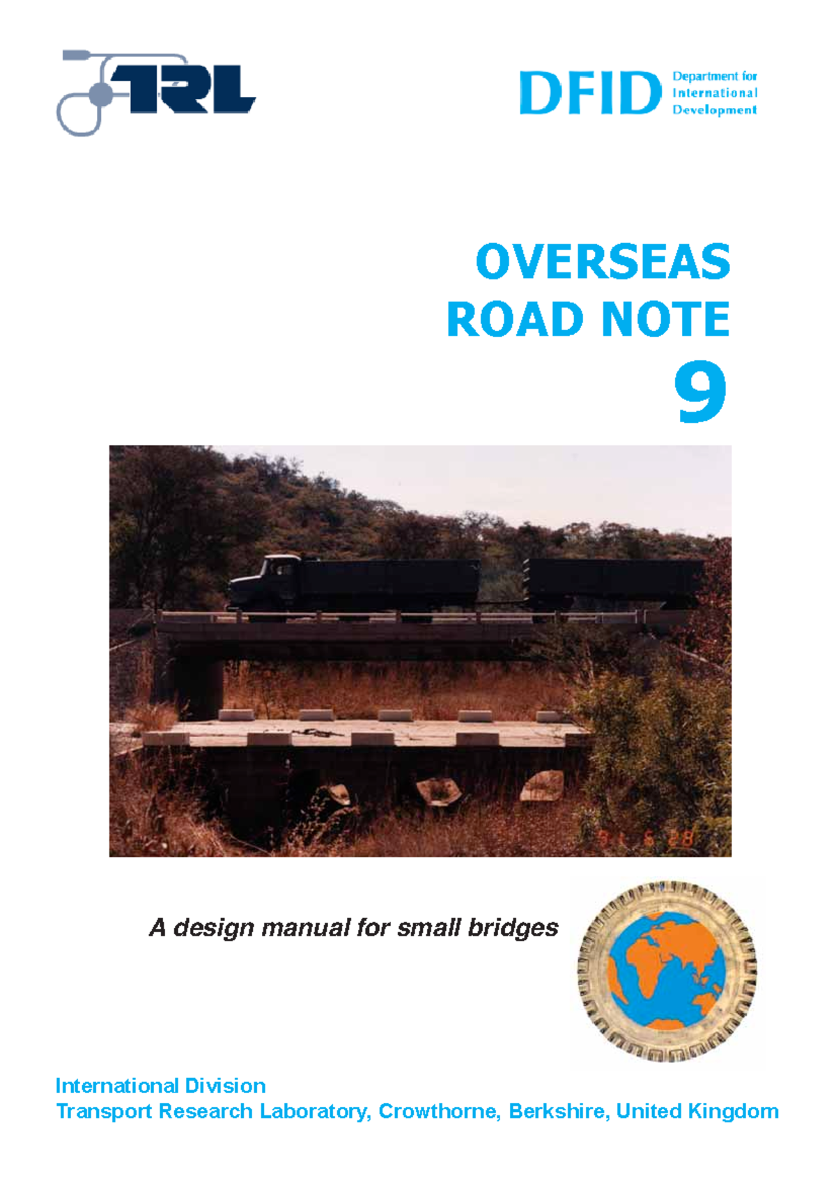 ROAD NOTE 9: Small Bridge Design Manual for Engineers - Studocu