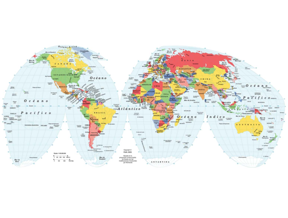 Mapamundi Color: Geografía y Nombres de Países - Studocu
