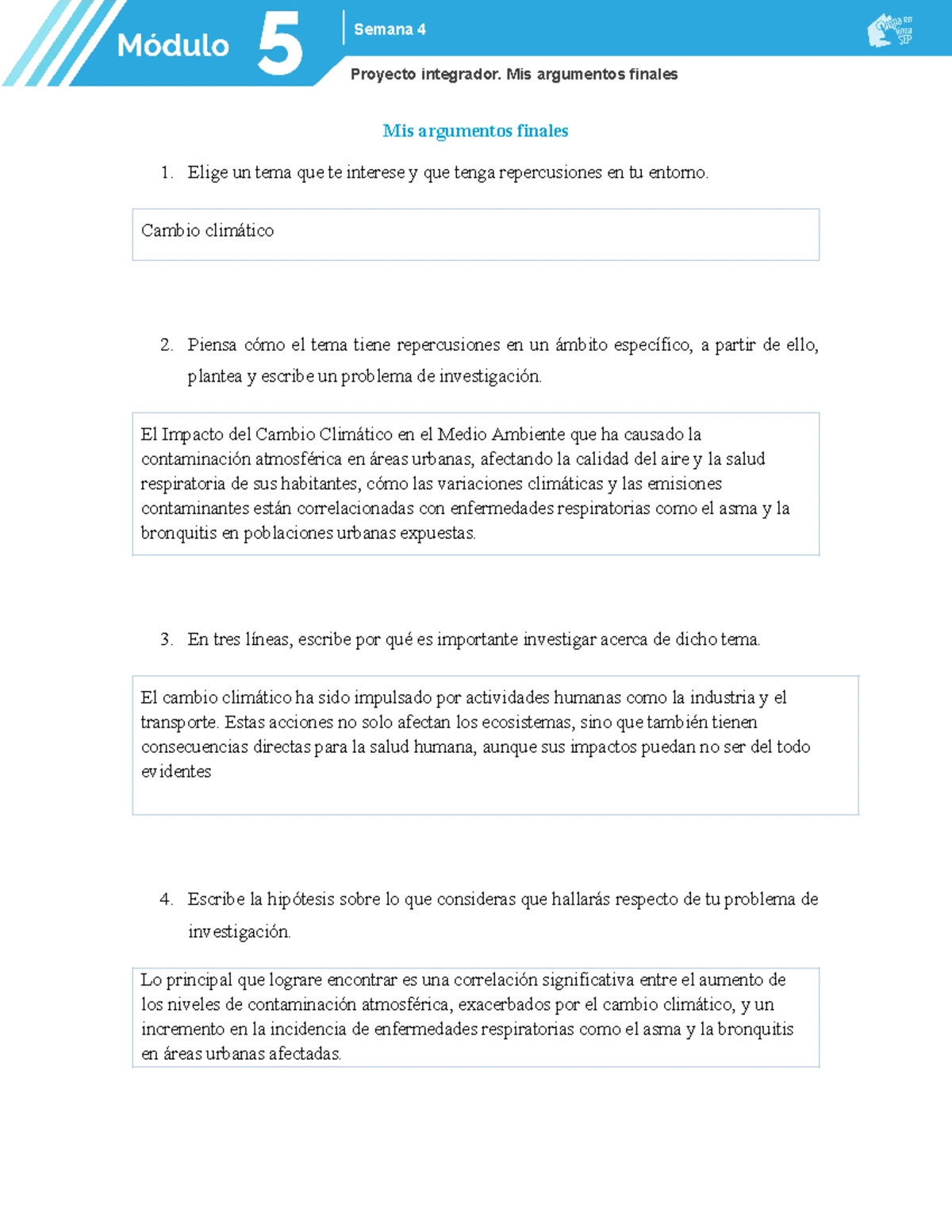 M07S4PI - Proyecto Integrador: Biografía y Reflexión sobre el Aprendizaje - Studocu